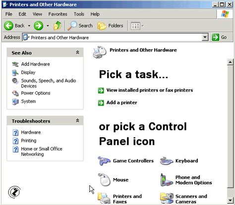 CONTROL PANEL MOUSE PROPERITES POINTER OPTION