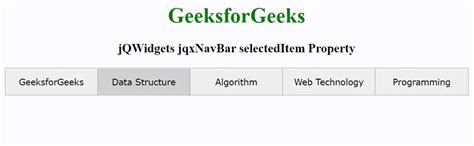 jqwidgets jqxnavbar minimized property geeksforgeeks