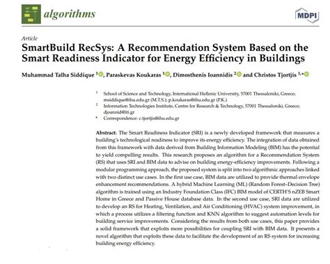 Muhammad Talha Siddique On Linkedin Sri Bim Python Recommendationsystem Energyefficiency