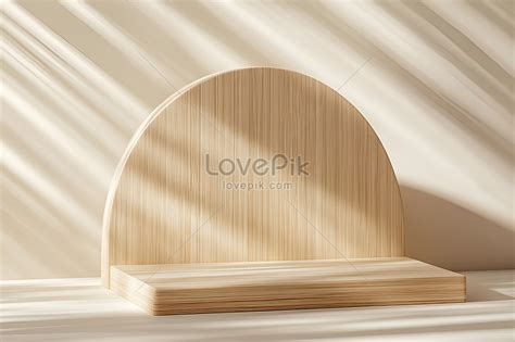 클로즈업 미니멀리스트 디스플레이 스탠드