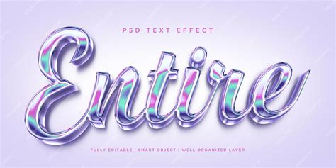Premium Psd Entire 3d Style Text Effect