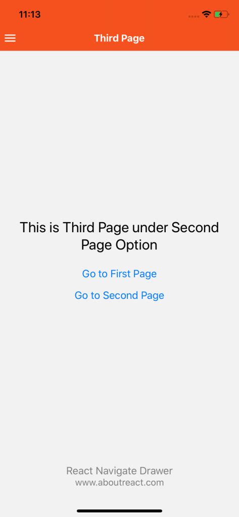 react native drawer example using react navigation v6