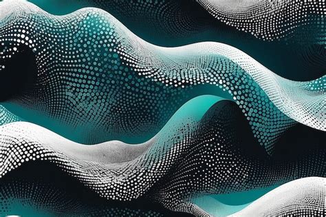 Premium Photo Abstract Halftone Wave Dotted Background Futuristic Twisted Grunge Pattern Dot