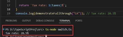 Understand Typescript Switch Statements