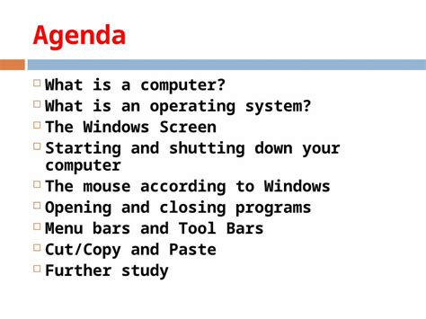 Ppt Windows Operating System Part 1 Introduction To Computer