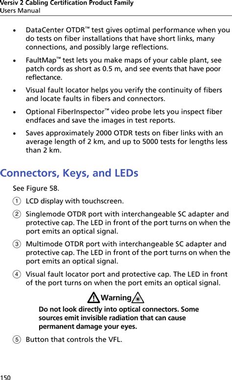 Fluke Electronics Versiv2 Cableanalyzer User Manual Verisiv Part 2