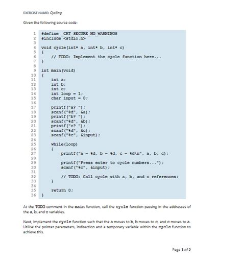Solved Exercise Name Pointer Knowledge Test Your Knowledge