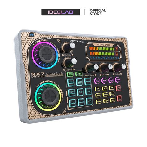 Jual Ideelab Nx7 Sound Card 5v Mixer Amplifier Live Mixer Untuk Live Streaming Karaoke Shopee