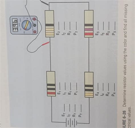Solved URE 6 26 Determine Resistor Values Using The Color Chegg Com