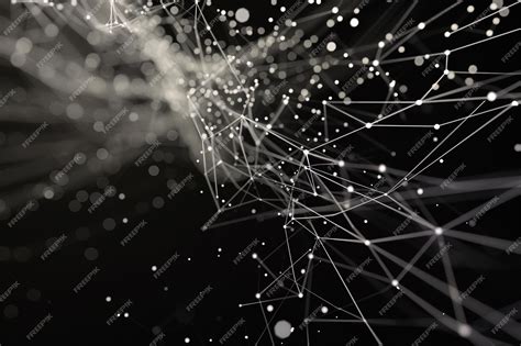 Premium Photo Produce A Dynamic Artwork Featuring Interconnected Dots And Lines Evoking The