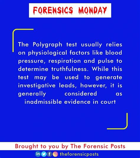 The Forensic Posts On Linkedin Polygraph Polygraphtest Liedetector Inadmissibleevidence Court…