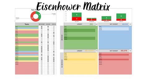 Eisenhower Matrix Template Excel Google Sheets Task Priority Matrix Spreadsheet Urgent