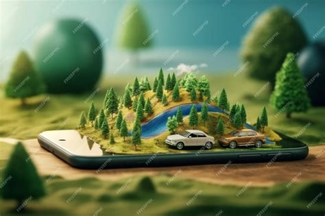 Premium Photo Position Phone Location Mobile Map Gps Point Navigation Travel Direction