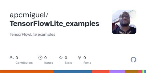 GitHub Apcmiguel TensorFlowLite Examples TensorFlowLite Examples