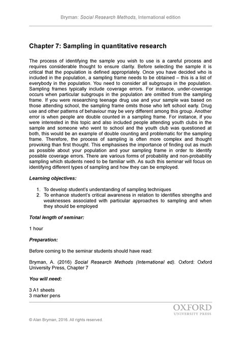 Ch Sampling In Quantitative Research Research Methods In International Relations Studocu