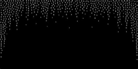 떨어지는 숫자 빅 데이터 개념 이진 흰색 질서 정연한 비행 숫자 검은 배경에 압도적인 미래 배너 떨어지는 숫자가 있는 디지털 벡터 삽화 가상현실에 대한 스톡 벡터 아트 및