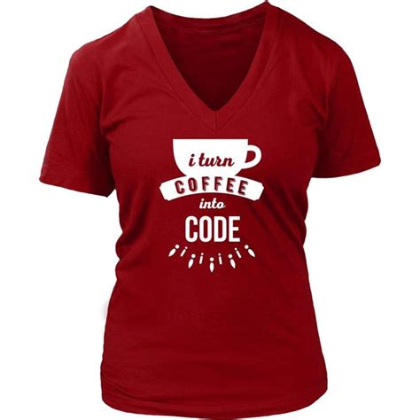 Programmers T Shirt I Turn Coffee Into Code Teelime Unique T Shirts