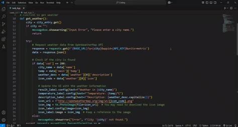Bhawana Nirwan On Linkedin Python Tkinter Weatherapp