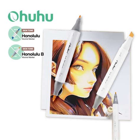 Jual Ohuhu Honolulu Portrait Skin Tones Dual Tip Brush And Chisel Alcohol