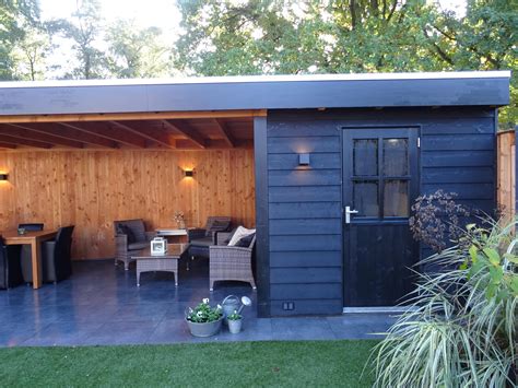 Tuinhuis Met Overkapping 61 Van Der Heijden