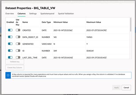 Updating Statistics For Datasets
