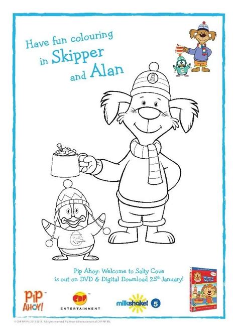 Pip Ahoy Colouring And Activity Sheets