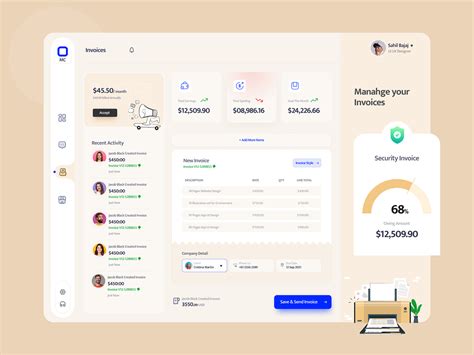 Invoicing Dashboard 📄 Invoicing Web Application By Master Creationz Global Ui Ux Design