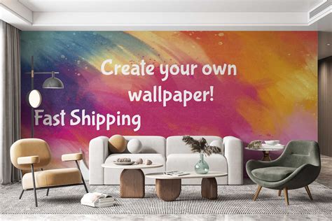 Custom Wallpaper Custom Wall Mural Customized Wallpaper Etsy
