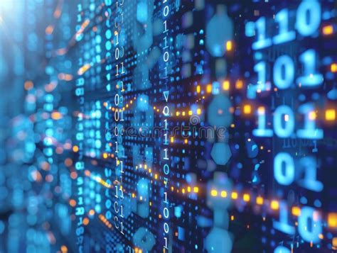 The Pulsing Flow Of Digital Code In Cyberspace Signaling The Movement