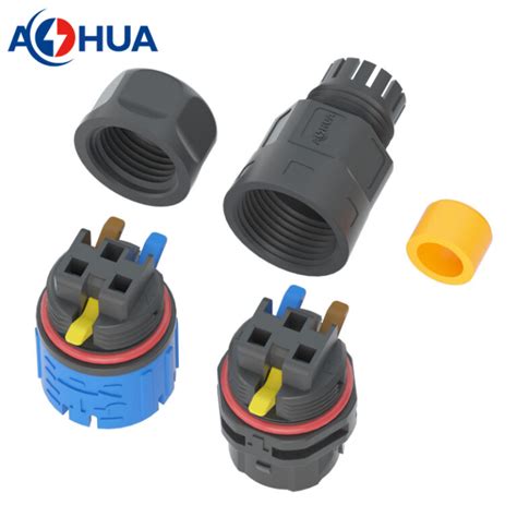 Terminal Block Male Female Assembly Fast Locking Push Lock Pin Waterproof Push Wire Connector
