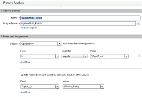 Go With The Salesforce Flow Using Multi Select Picklists Sfdcr