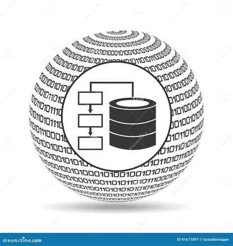 Globe Binary Concept Database Storage Stock Vector Illustration Of Abstract Abstraction 81671897