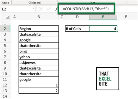 How To Count Cells That Contain Text In Excel That Excel Site
