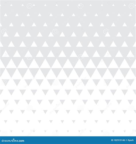 Triangle Geometric Pattern Vector Seamless Abstract White Halftone Minimal Gradient Texture