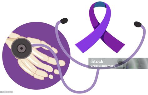 Epilepsy Awareness Ribbon Isolated Stock Illustration Download Image Now Art Backgrounds