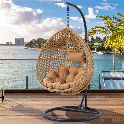 Jufu Egg Swing Chair With Stand Hanging Egg Chair Indoor