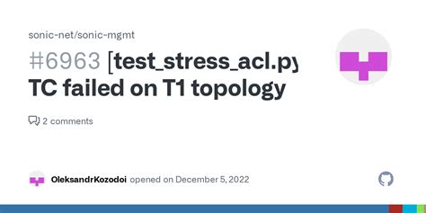 Test Stress Acl Py TC Failed On T Topology Issue Sonic Net Sonic Mgmt GitHub