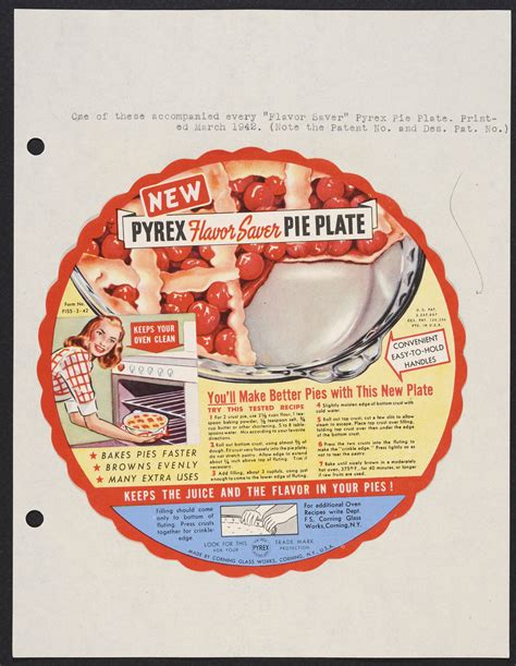 New Pyrex Flavor Saver Pie Plate Pyrex