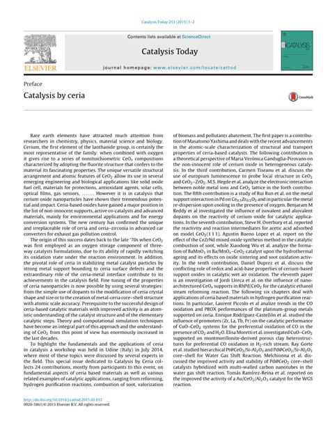 PDF Selected Contributions In The Field Of Heterogeneous Catalysis And Photocotalysis That