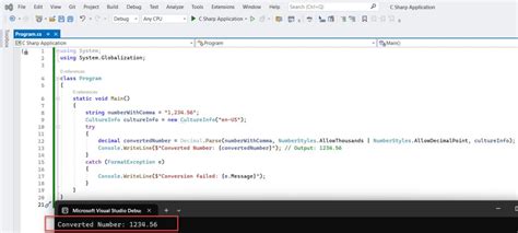 how to convert number with comma into decimal in c