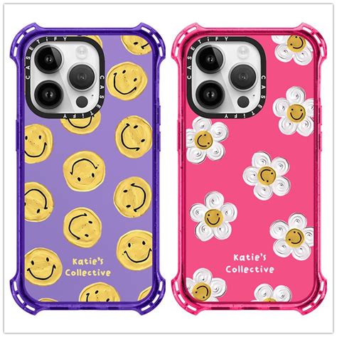 Casetifg เคสโทรศัพท์มือถือ ซิลิโคน Tpu ใส กันกระแทก ลายดอกไม้ หน้ายิ้ม