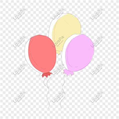 수채화 풍선 축하 Png Png 일러스트 무료 다운로드 Lovepik
