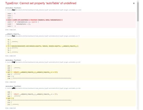 Cannot Set Property AutoTable Of Undefined Issue Simonbengtsson JsPDF AutoTable GitHub