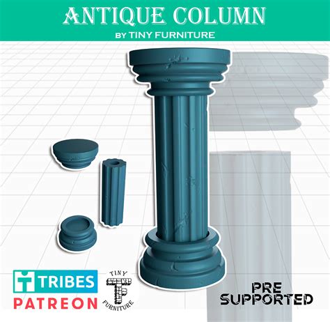 Antique Column Stl Files Tiny Furniture