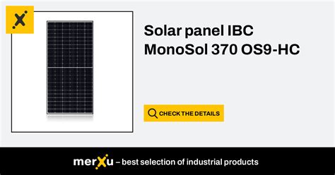 IBC Solar Solar Panel IBC MonoSol 370 OS9 HC E5F9 31670 20210108102231
