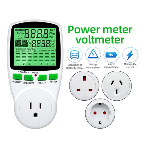 Electricity Usage Monitor Plug In Kilowatt Electricity Usage Monitor Electrical Power