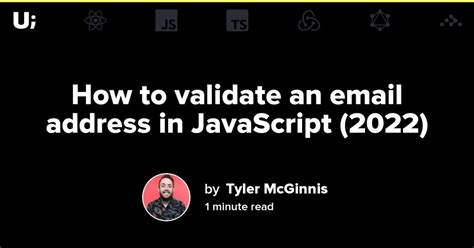 How To Validate An Email Address In Javascript Rjavascript