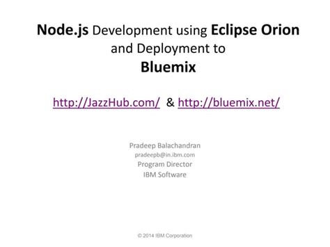 Ids And Bluemix Ppt