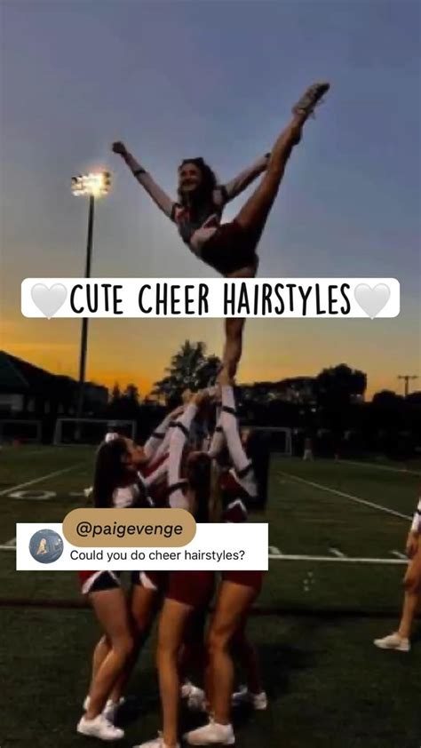 🤍cute Cheer Hairstyles🤍 Cute Cheer Hairstyles Cheer Hair