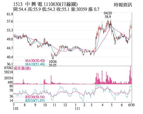 熱門股－中興電 量能增溫戰新高 證券．權證 工商時報